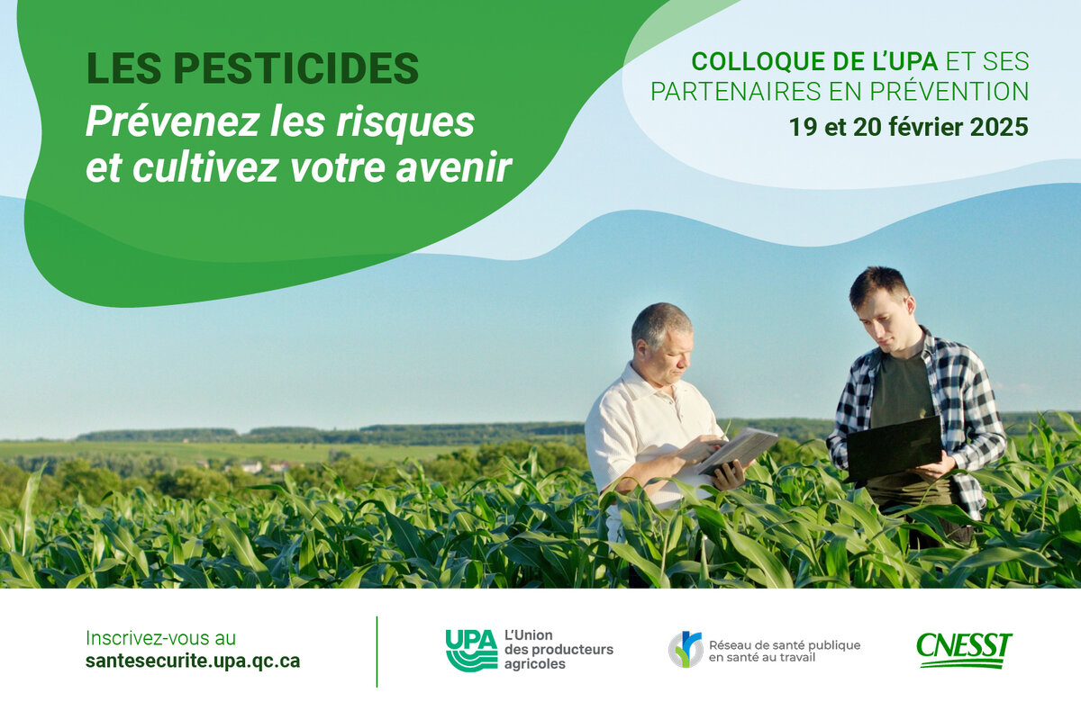 RAPPEL – Colloque 2025 de l'UPA et ses partenaires en prévention – UPA